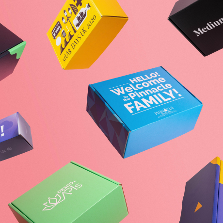 our past work image. box with a boxes