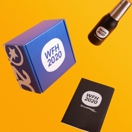 our past work image. box with a bottle