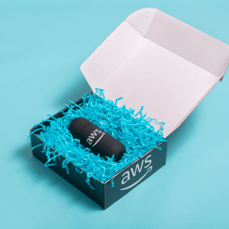 our past work image. box with a notebook